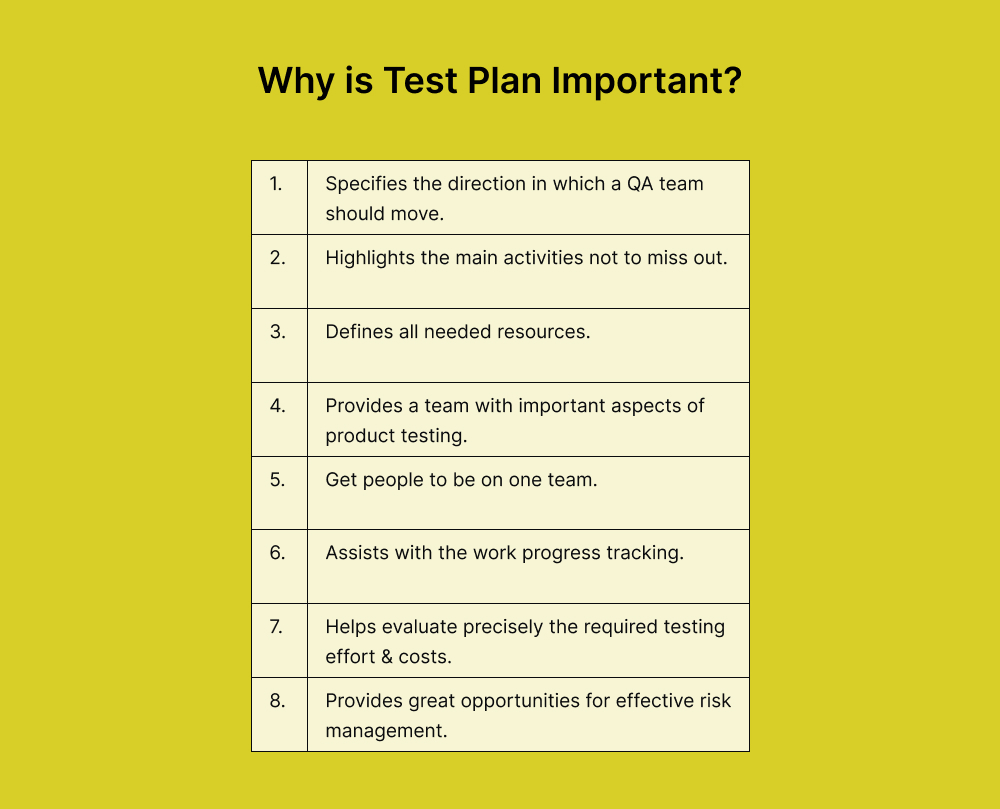 A Framework for QA Test Planning